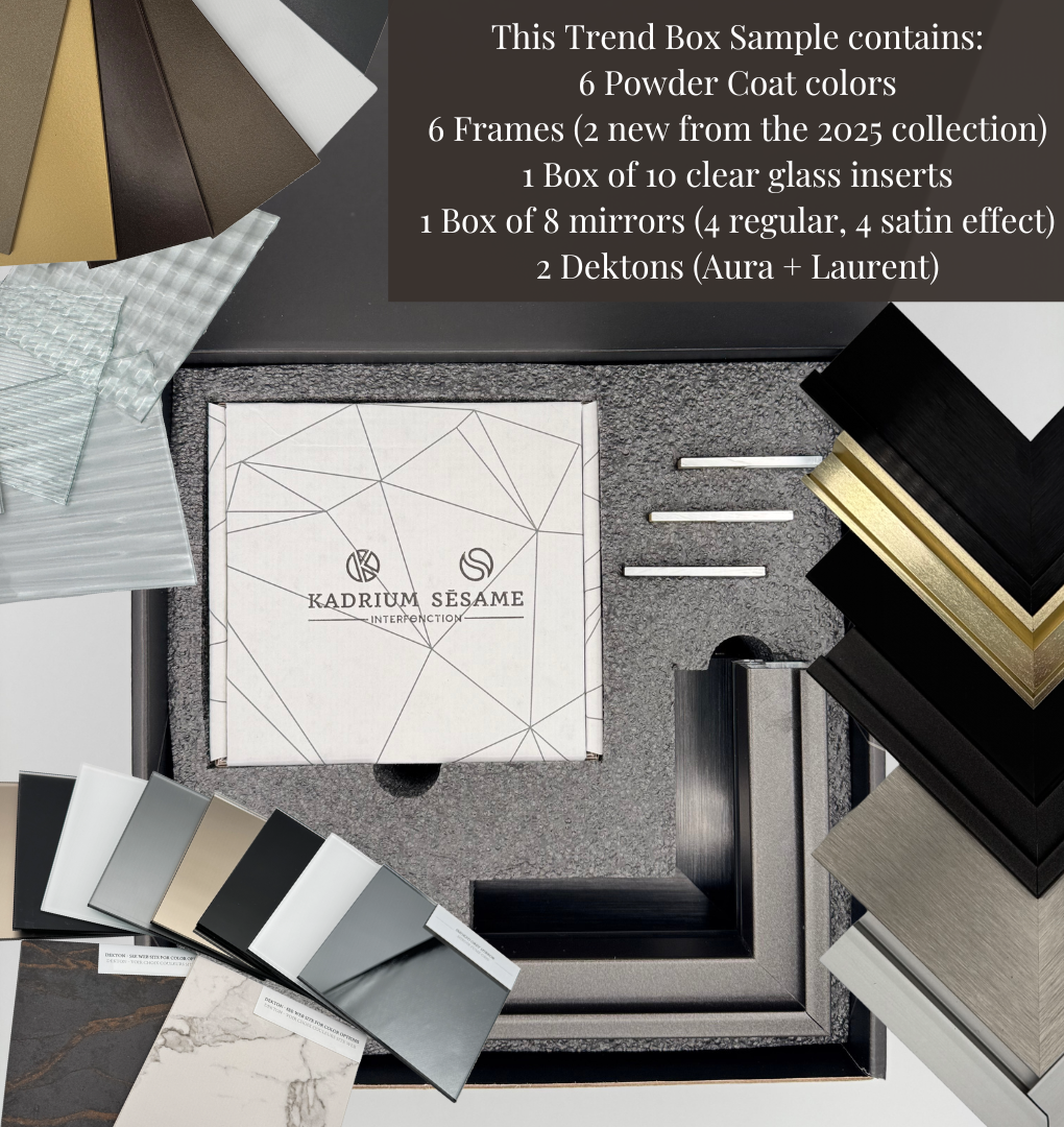 METAL FRAME & GLASS DOOR SAMPLES - NAC